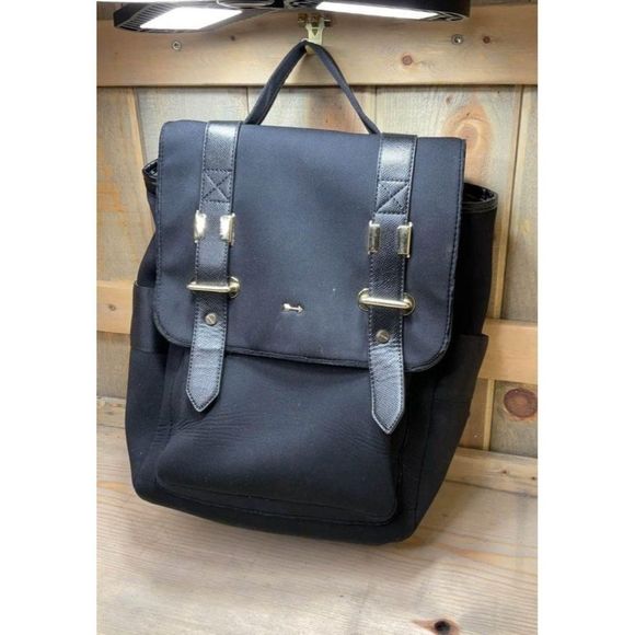 Gianni Bini | Bags | Gianni Bini Black Back Pack Purse Smart Books ...